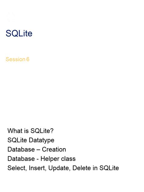 Session06 Sqlite Pdf Table Database Databases