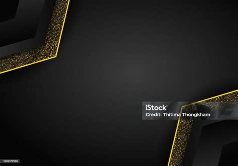 겹치는 레이어와 추상 현대 어두운 배경 황금 점 요소와 현실적인 질감 빛나는 빛 효과 원 반짝이 기술 디자인 템플릿 0명에 대한 스톡 벡터 아트 및 기타 이미지 Istock