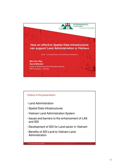 Pdf How An Effective Spatial Data Infrastructure Can Support Land Pdf Document 568930