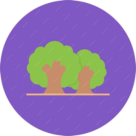 Premium Vector Deciduous Tree Vector Illustration Style