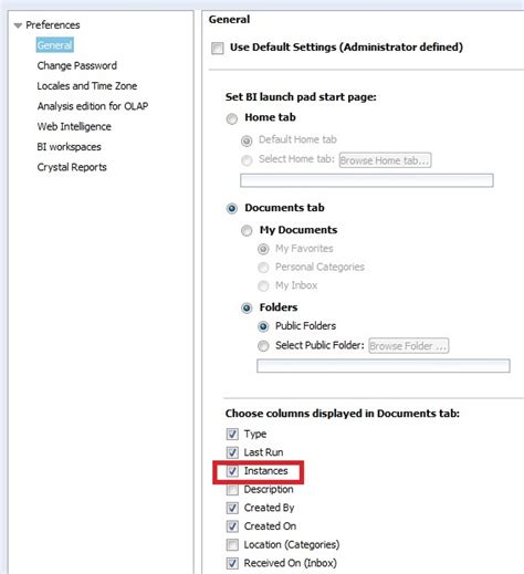 Solved Webi Report History Shows Zero Instances Sap Community