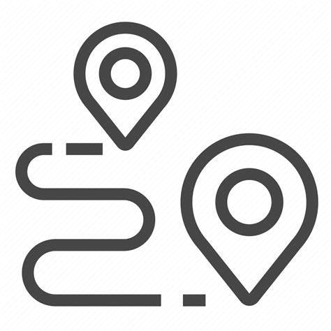 Map Navigation Rout Icon Download On Iconfinder