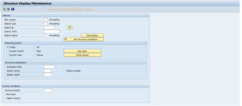 S AHR SAP Tcode Structure Display Maintenance