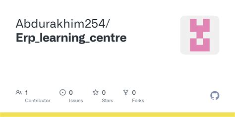 Github Abdurakhim254erplearningcentre