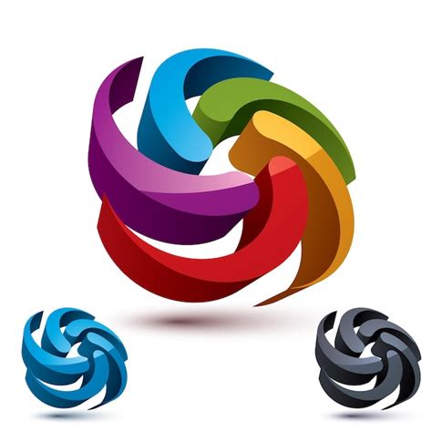 premium vector arrows abstract conceptual symbol template vector 3d