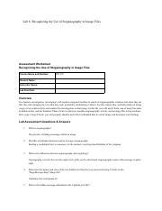 Lab Recognizing The Use Of Steganography In Image Files Pdf Lab Recognizing The Use Of