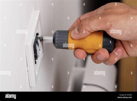 Installing Light Switch Hi Res Stock Photography And Images Alamy