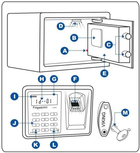 Viking Bl Series Biometric Wall Safe User Manual