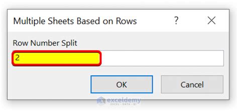 Excel VBA Split Sheet Into Multiple Sheets Based On Rows ExcelDemy