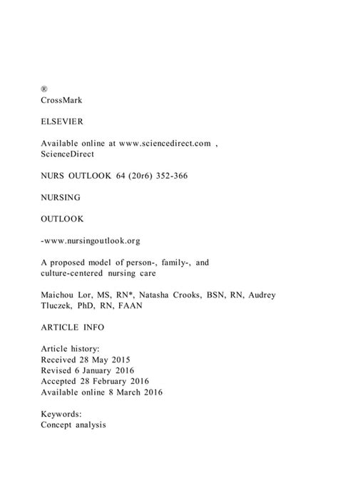 ® Crossmark Elsevier Available Online At Science Pdf