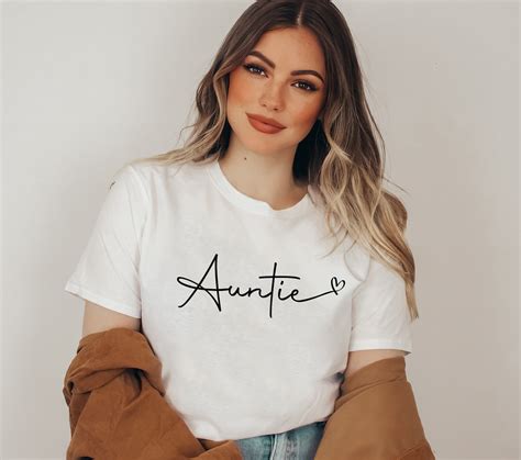 Auntie Svg Auntie Heart Svg Best Auntie Svg One Loved Etsy