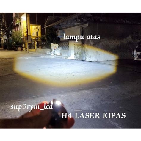 Jual Lampu Utama Led Laser Kipas H Projector Super Terang Warna Sinar Shopee Indonesia