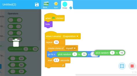 Water Cycle Animation Part 1 Using Scratch Language In Mblock App Youtube