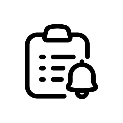 Reminder Icon In Trendy Flat Style Isolated On White Background Reminder Silhouette Symbol For