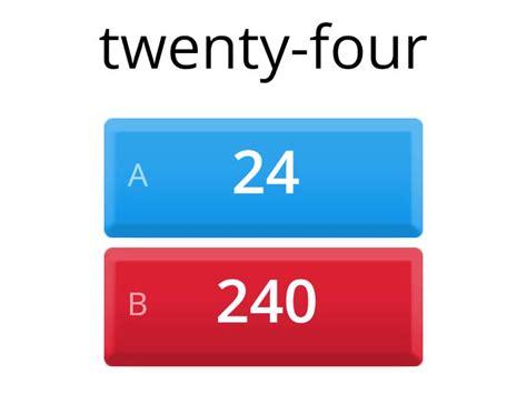 Numbers Practice Quiz