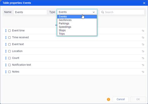 Table Types Leasecontrol Help Center