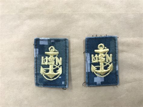 Us Navy Chief Petty Officer Patch Nwu Blue Cover Rank Cpo Sew On Ebay