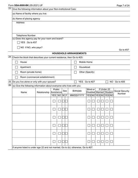 Form Ssa 8000 Bk Download Fillable Pdf Or Fill Online Application For Supplemental Security