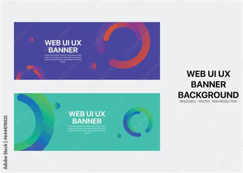 Web Ui Ux Banner Design Web Ui Ux Template Banner Editable Banner Vector Stock Vector Adobe