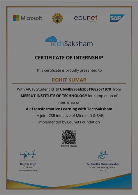 Artificialintelligence Techsaksham Microsoft Sap Edunetfoundation Rohit Kumar