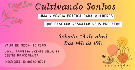 cultivando sonhos em piracicaba sympla