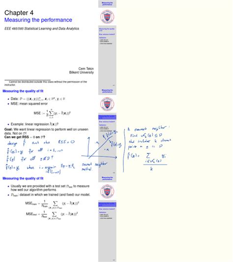 Slchapter 4 Pdf Cross Validation Statistics Mean Squared Error