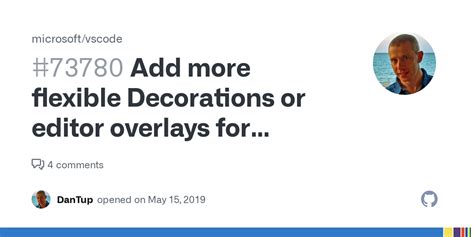 Add More Flexible Decorations Or Editor Overlays For Extensions Issue Microsoft