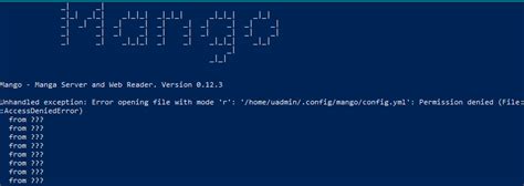 [bug report] permission denied from after a power loss