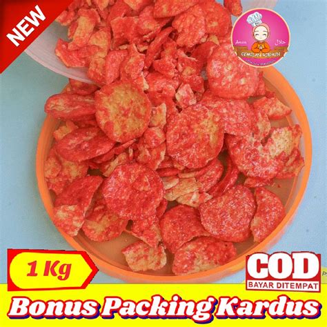 [1kg] Opak Medan Opak Mini Balado Cemilan Ribhun Snack Kiloan Jajanan Jadul Makanan Ringan