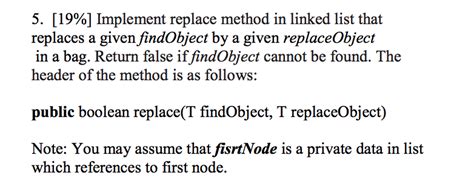 Implement Replace Method In Linked List That Replaces