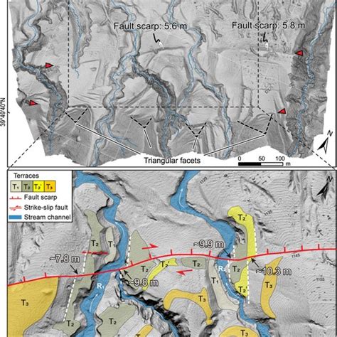 Displaced Geomorphic Features Along The S2 Fault Segment In The Download Scientific Diagram
