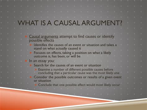 Chapter 13 Causal Arguments Ppt Download