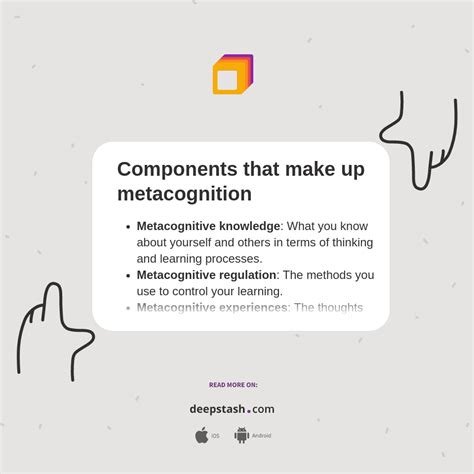 Components That Make Up Metacognition Deepstash
