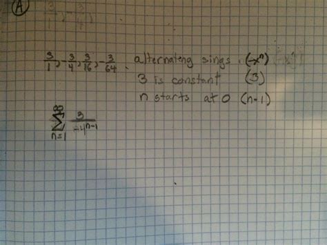 Solved Write The Series In Summation Notation And Find The