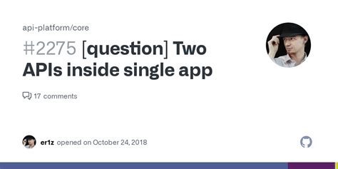 [question] two apis inside single app · issue 2275 · api platform core