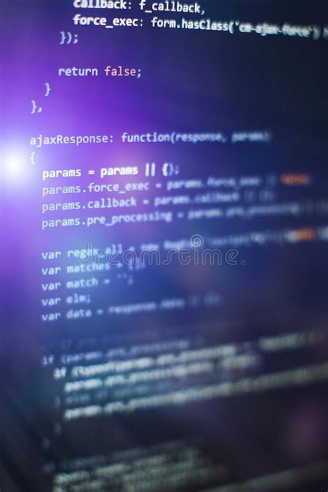 Software Developer Programming Code Abstract Computer Script Co Stock