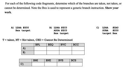Solved For Each Of The Following Code Fragments Determine