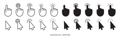 204 154 Hand Click Icon Images Stock Photos Vectors Shutterstock