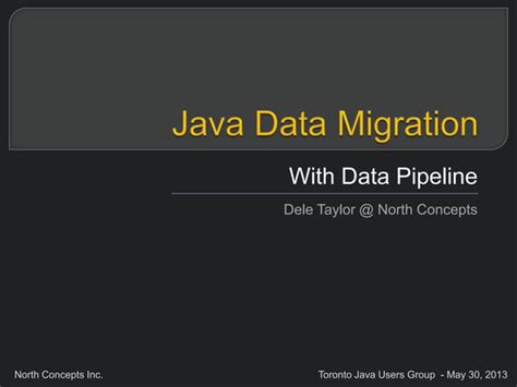 Java Data Migration With Data Pipeline Ppt