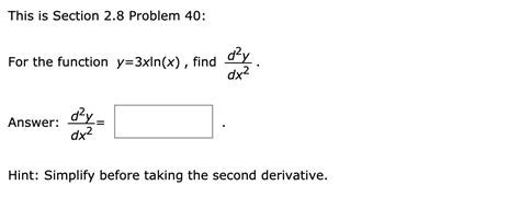 Solved This Is Section 28 Problem 28 For The Function