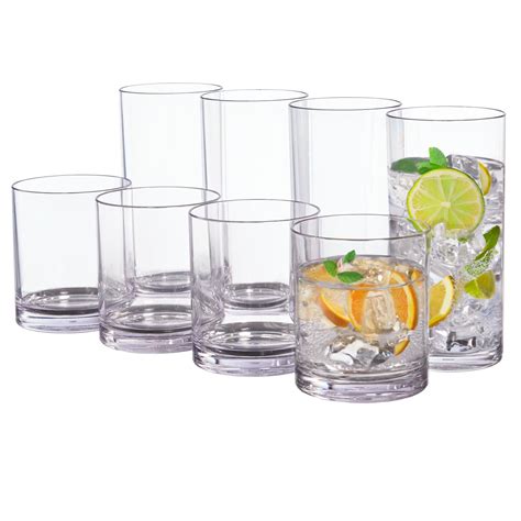 Clear Plastic Soda Glasses Joeyan 650 Ml Glass Tumbler With Straw And
