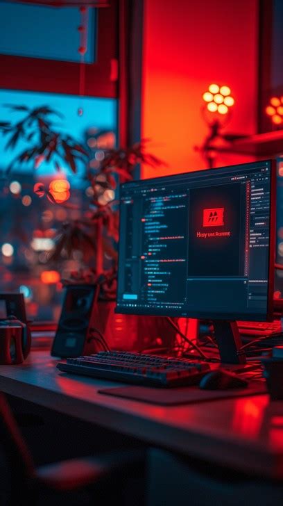 Free Neon Coding Vibes Photo Coding Neon Workstation Download At