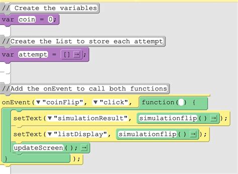 The Code Name Coin Flip 2 I M Taking Csp Class Now This Code Allows To Use Loops Function