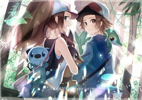 Hilbert Hilda Pokemon Anime Hilbert