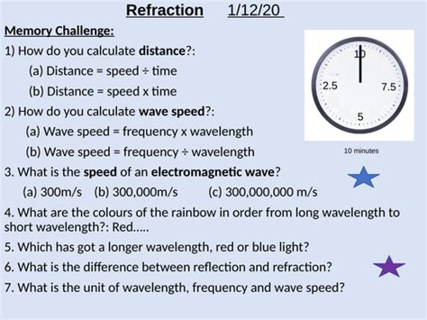 Refraction Complete Lesson With Worksheets And Answers Gcse Ocr Aqa Edexcel Teaching