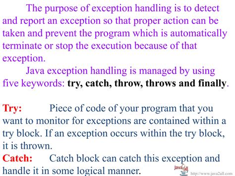 Java Exception Handling Pps