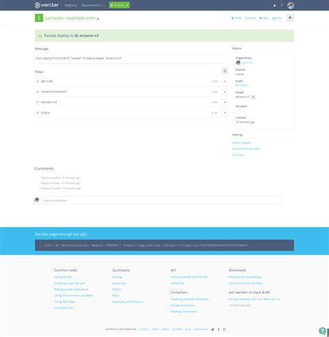 Moving To A Static Website Part 3 Automated Deployment With Wercker