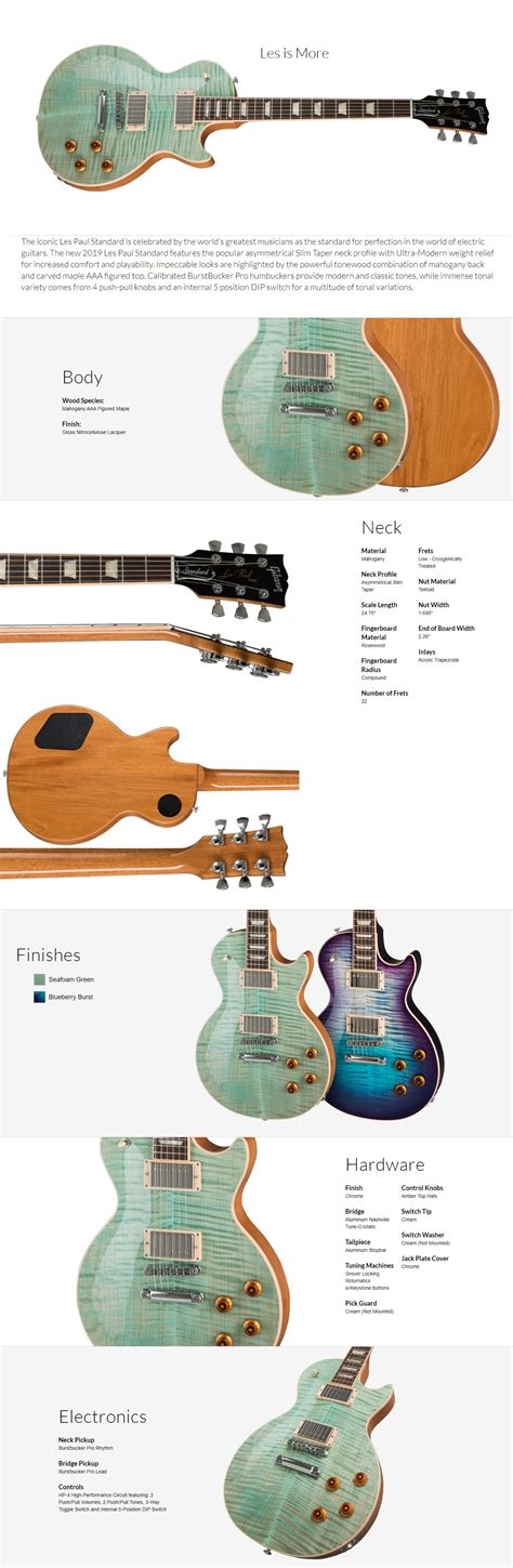 깁슨 레스폴 Les Paul Standard 2019 Seafoam Green 일렉기타 수악기