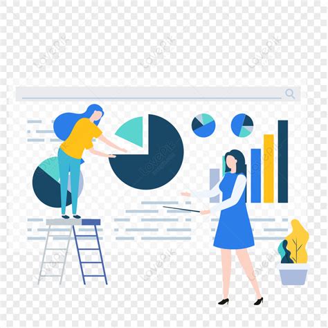 Gambar Ikon Analisis Statistik Data Bahan Ilustrasi Vektor Gratis PNG