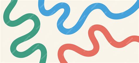 Premium Vector Abstract Playful Minimalistic Background With Wavy Line Backdrop With Organic